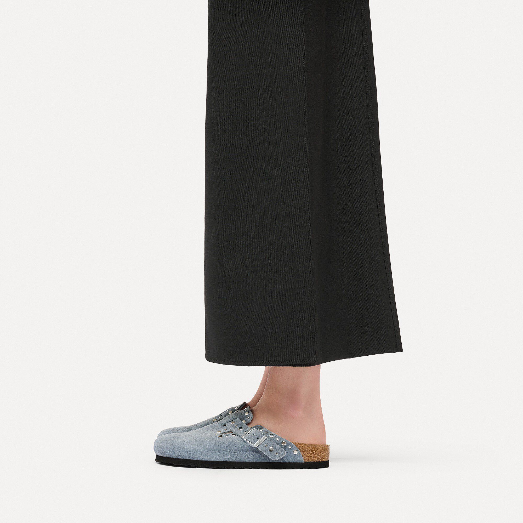 BIRKENSTOCK Birkenstock Boston Rivet Suede Leather Clogs